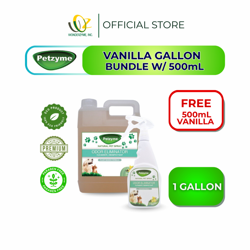 PETZYME Natural Pet Area Spray Vanilla scent Odor Eliminator ...