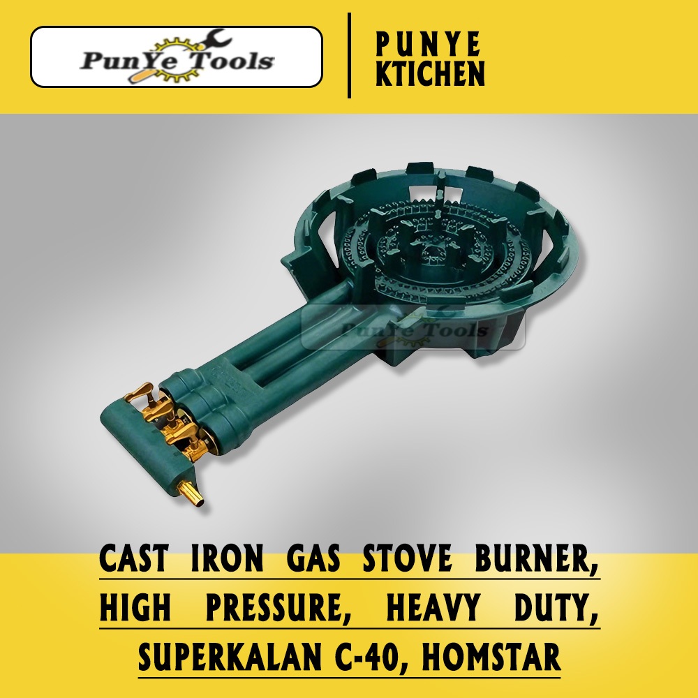 HEAVY DUTY Cast iron gas stove Burner High Pressure SUPERKALAN C-40 ...