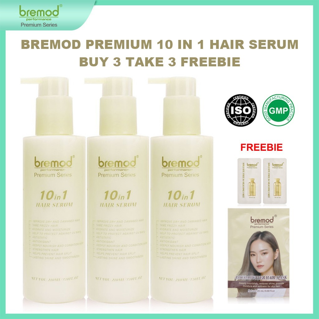 Bremod Premium Series Hair Serum 10 in 1 Repair Dry and Damaged hair ...