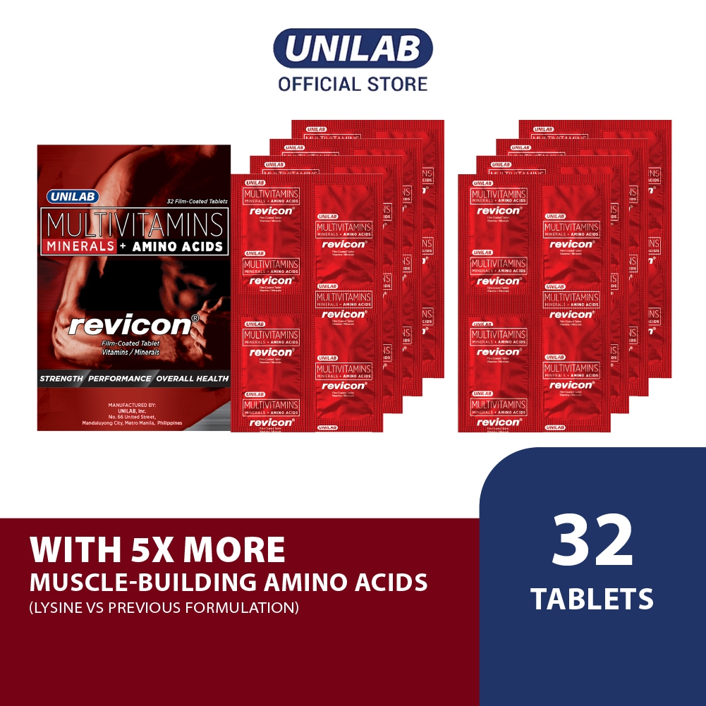Revicon - 32 Tablets - Minerals + Amino Acids | Shopee Philippines