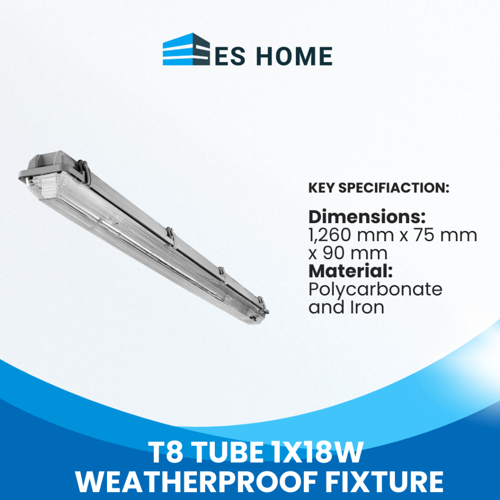 T8 Tube Weatherproof Fixture | Shopee Philippines