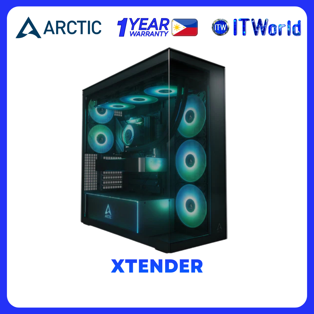 Arctic Xtender E-ATX PC Case - Tempered Glass / 482mm GPU / 529mm RGB ...