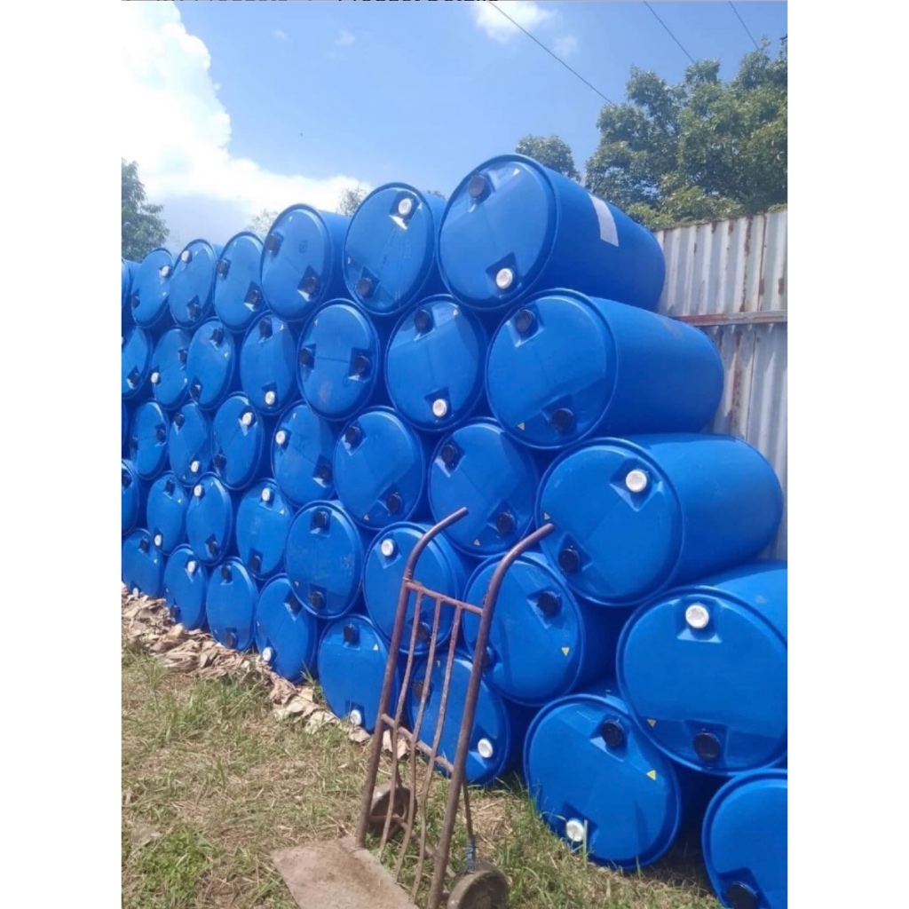 Brand-New heavy duty plastic container drum 200, Liters | Shopee ...