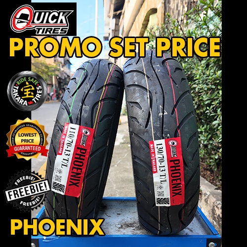 QUICK TIRE PHOENIX Tires PROMO SET PRICE BY TAKARA TIRES, Motorcycle ...
