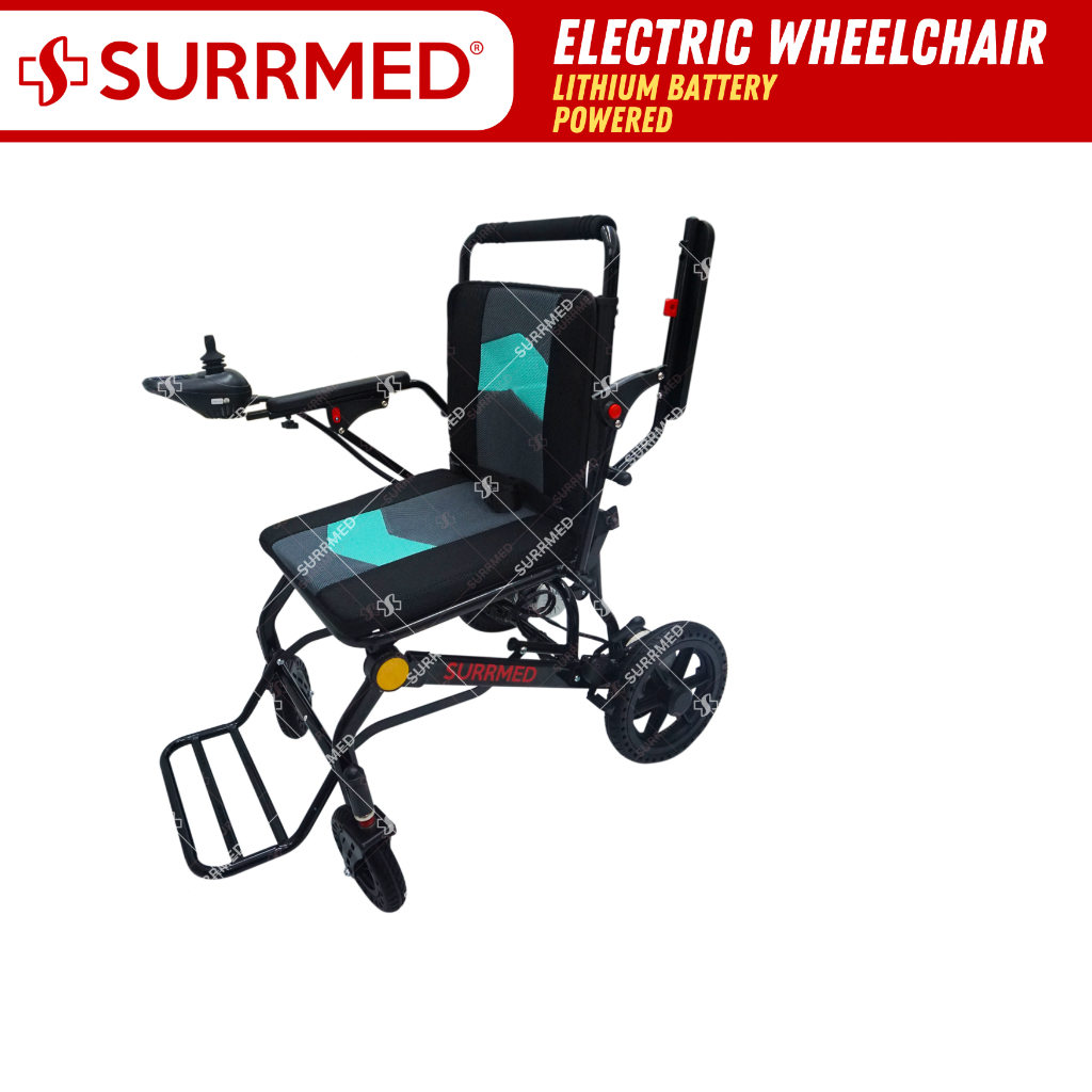 SURRMED Electric Wheelchair | Foldable Lightweight Mobility Chair ...