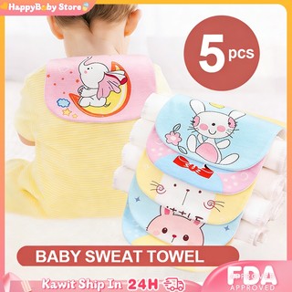 5PCS Baby Back Towel Sweat Towel Sweat Absorber 100% Muslin Cotton keep ...