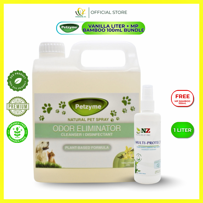 PETZYME Natural Pet Area Spray Odor Eliminator/ Disinfectant & Cleanser ...