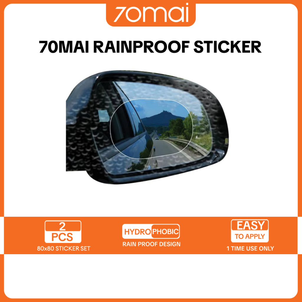 70mai Rainproof Membrane - Hydrophobic Sticker for Side Mirrors | Anti ...