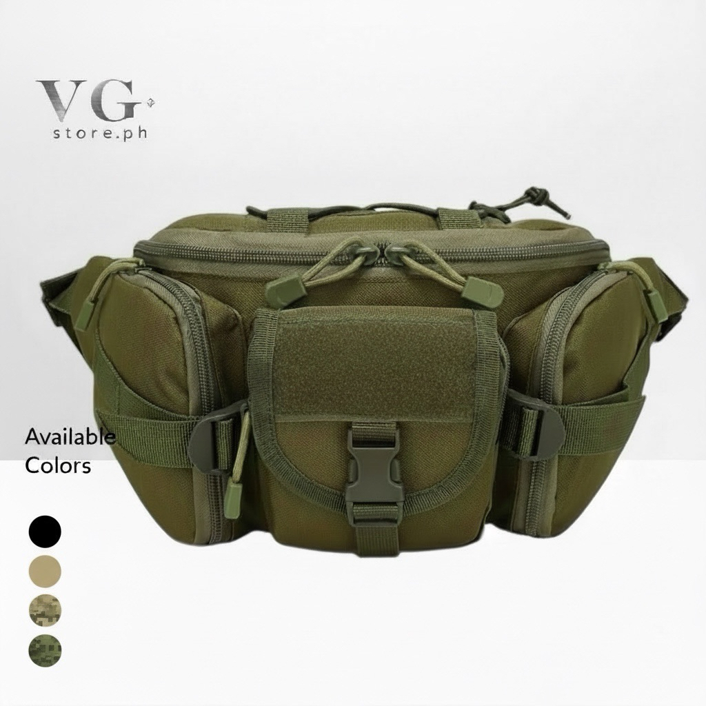 VG Waist Bag Men Outdoor Waist Pack Multi Pocket Sport Travel Hip Bag ...