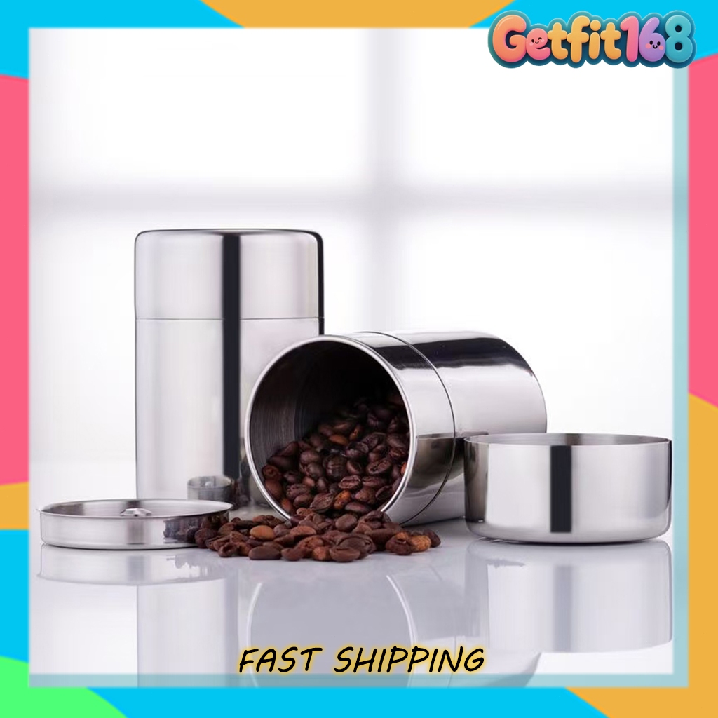 Tea Canister with Airtight Double Lids for Loose Tea - Small Kitchen ...