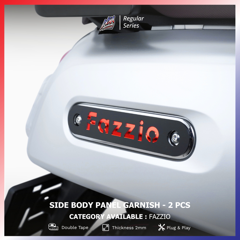 NSA GARNISH SIDE BODY PANEL YAMAHA FAZZIO ITALY STYLE – [2PCS] | FAZZIO ...