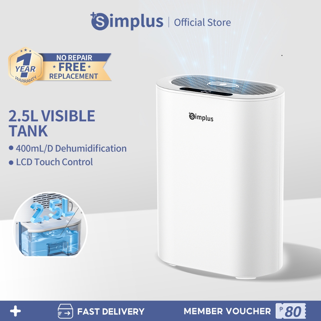 Simplus Electric Dehumidifier Auto Shut-Off Intelligent Monitoring ...