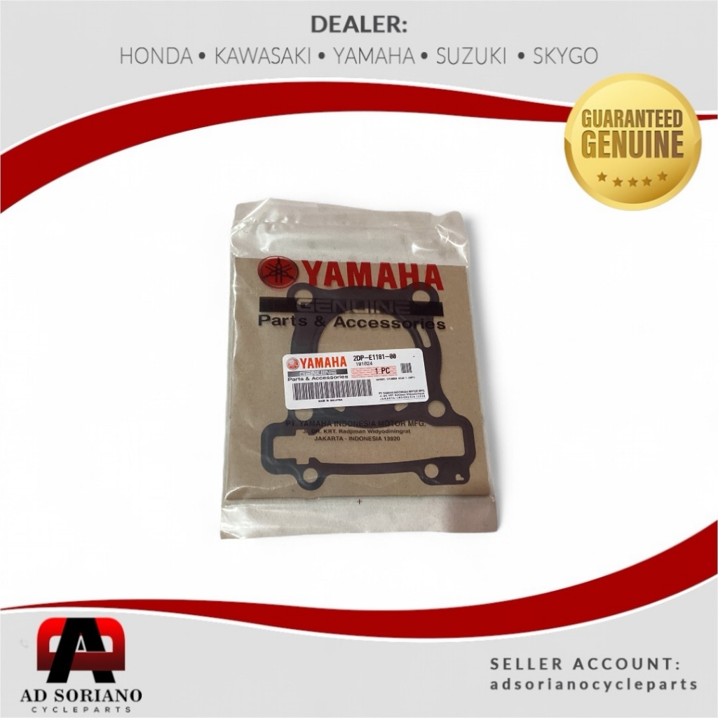 YAMAHA NMAX/AEROX CYLINDER HEAD GASKET 2DP-E1181-00 GENUINE | Shopee ...