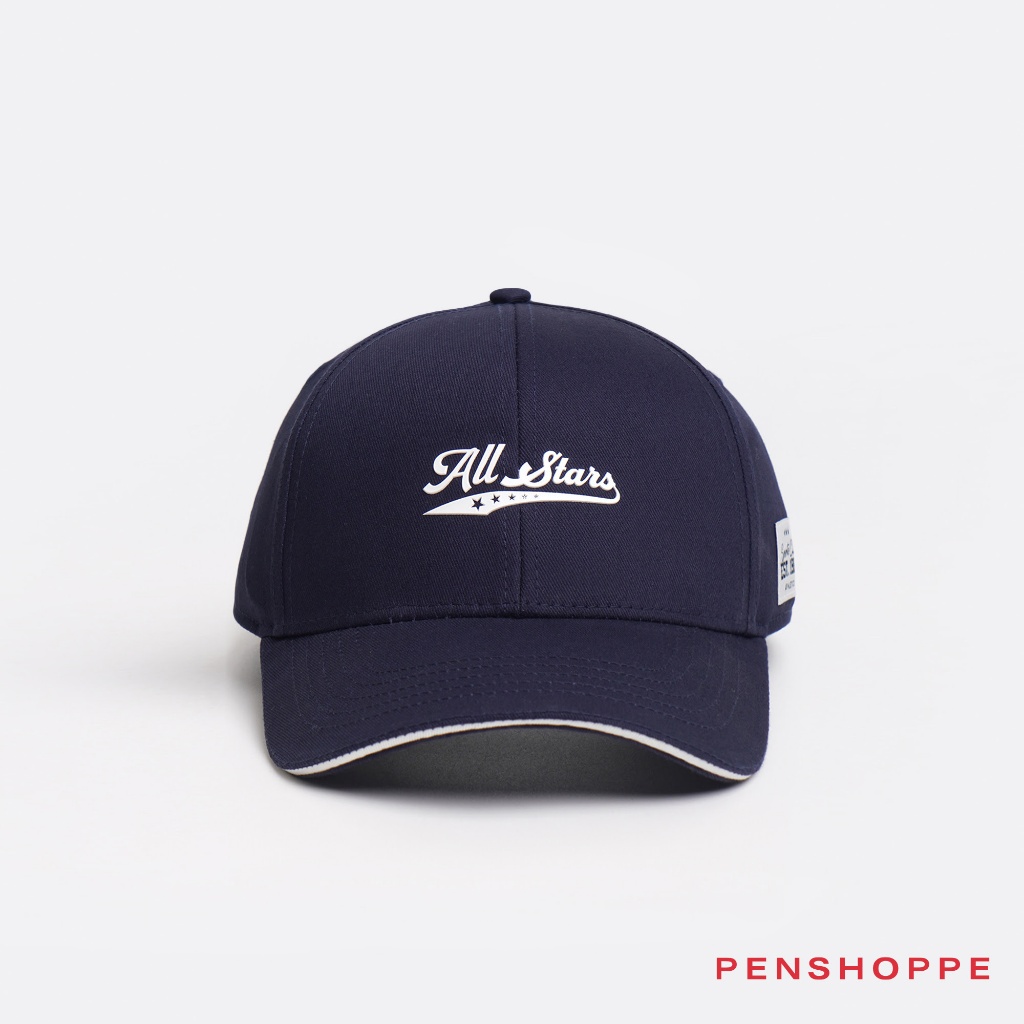 Penshoppe Varsity Cap with 3D Silicone (Midnight Navy) | Shopee Philippines