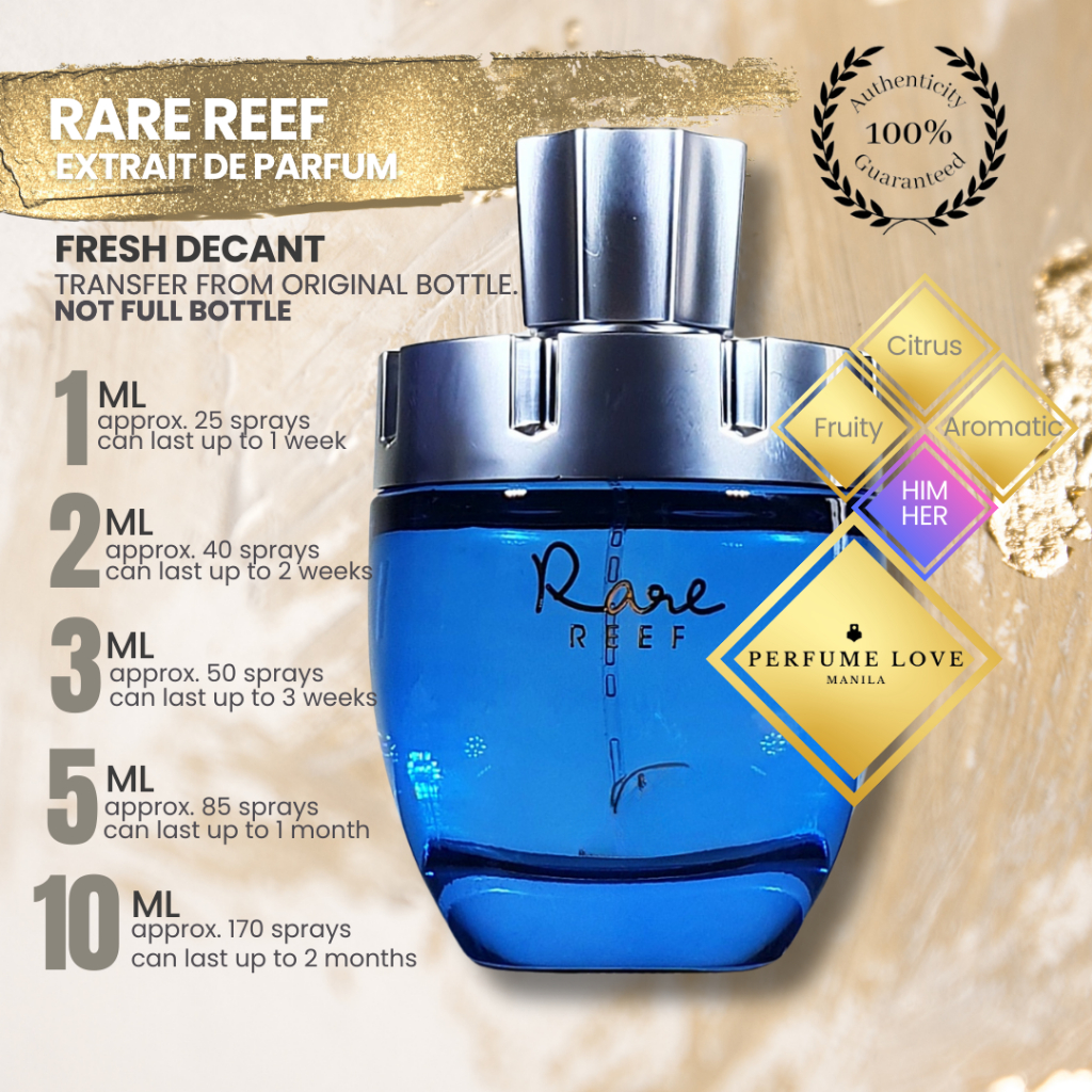 PERFUME DECANT Afna n Rare Reef Extrat de Parfum | Shopee Philippines