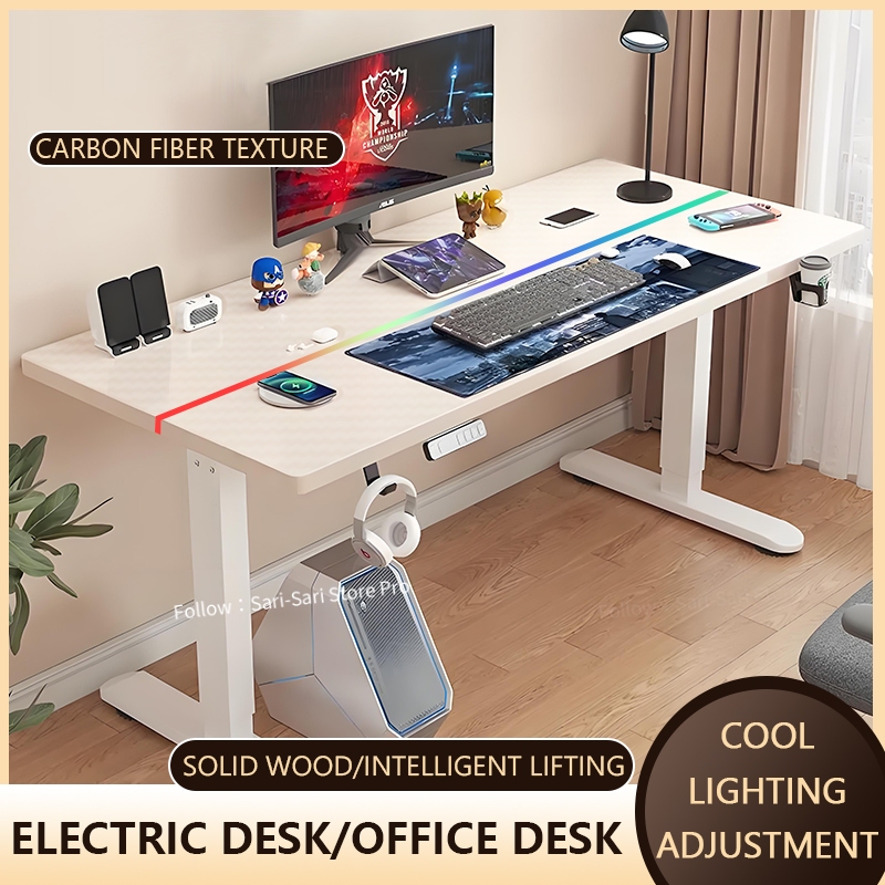 Remote adjustable height Computer Desk Gaming Tables Learning Writing ...