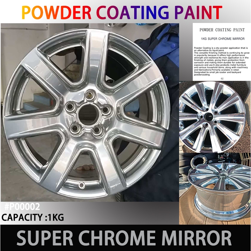 POWDER COATING PAINT1KG-SUPER CHROME MIRROR | Shopee Philippines