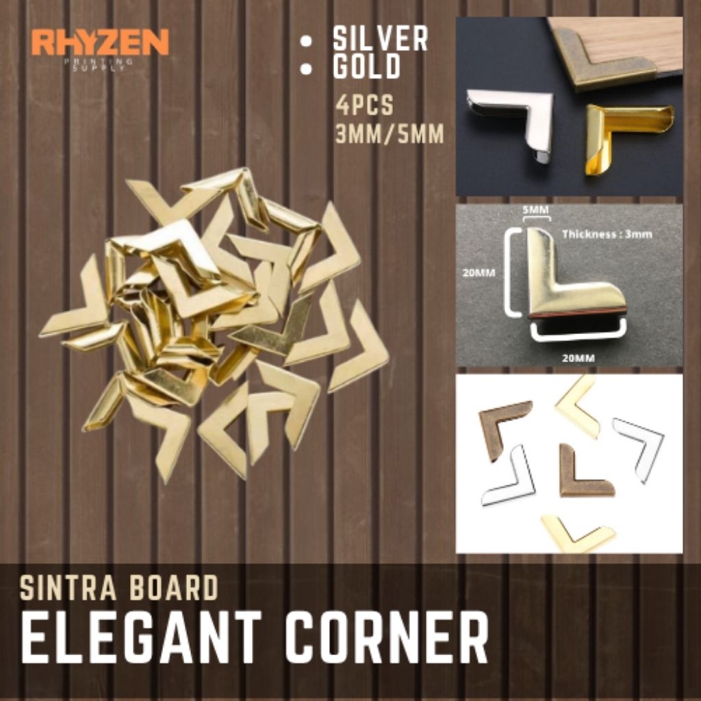 Sintra Board 4pcs elegant corner for 3mm and 5mm sintra board | Shopee ...