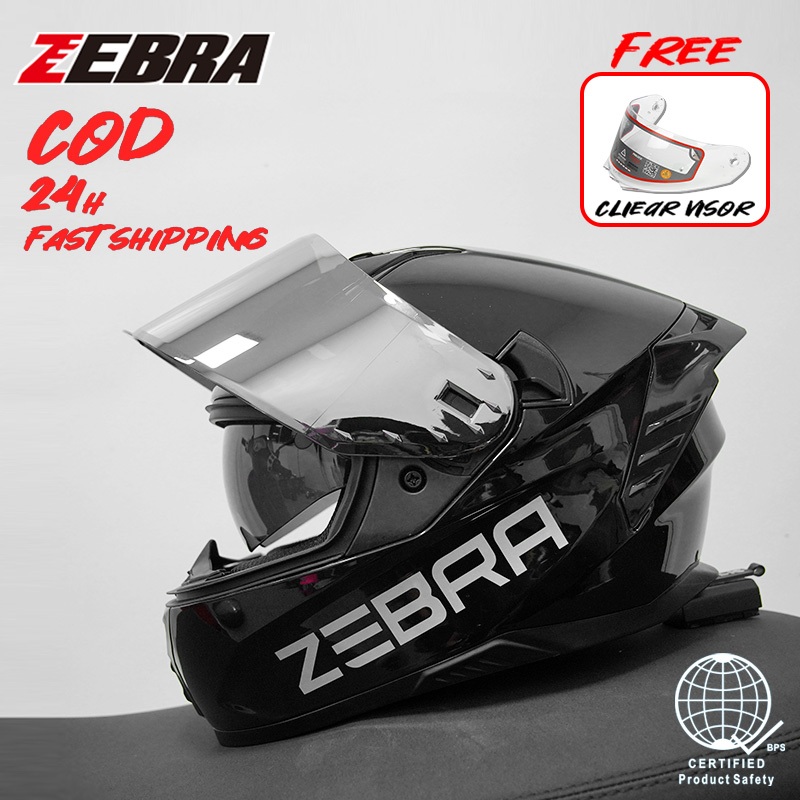 ZEBRA helmet full face motorcycle helmet dual visor for men women free ...