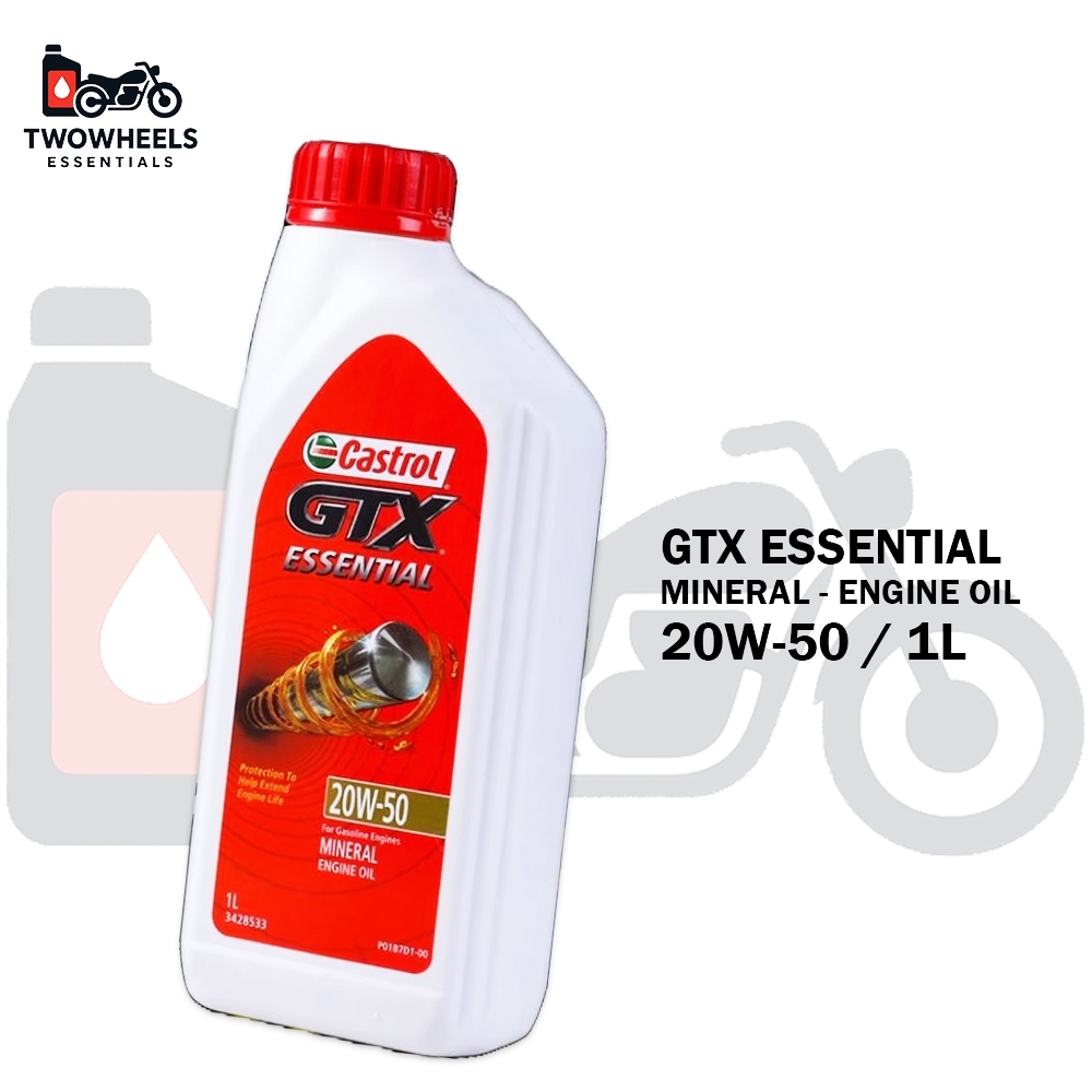 TWO WHEELS ESSENTIALS - GTX ESSENTIAL [ MINERAL - ENGINE OIL ] 20W - 50 ...