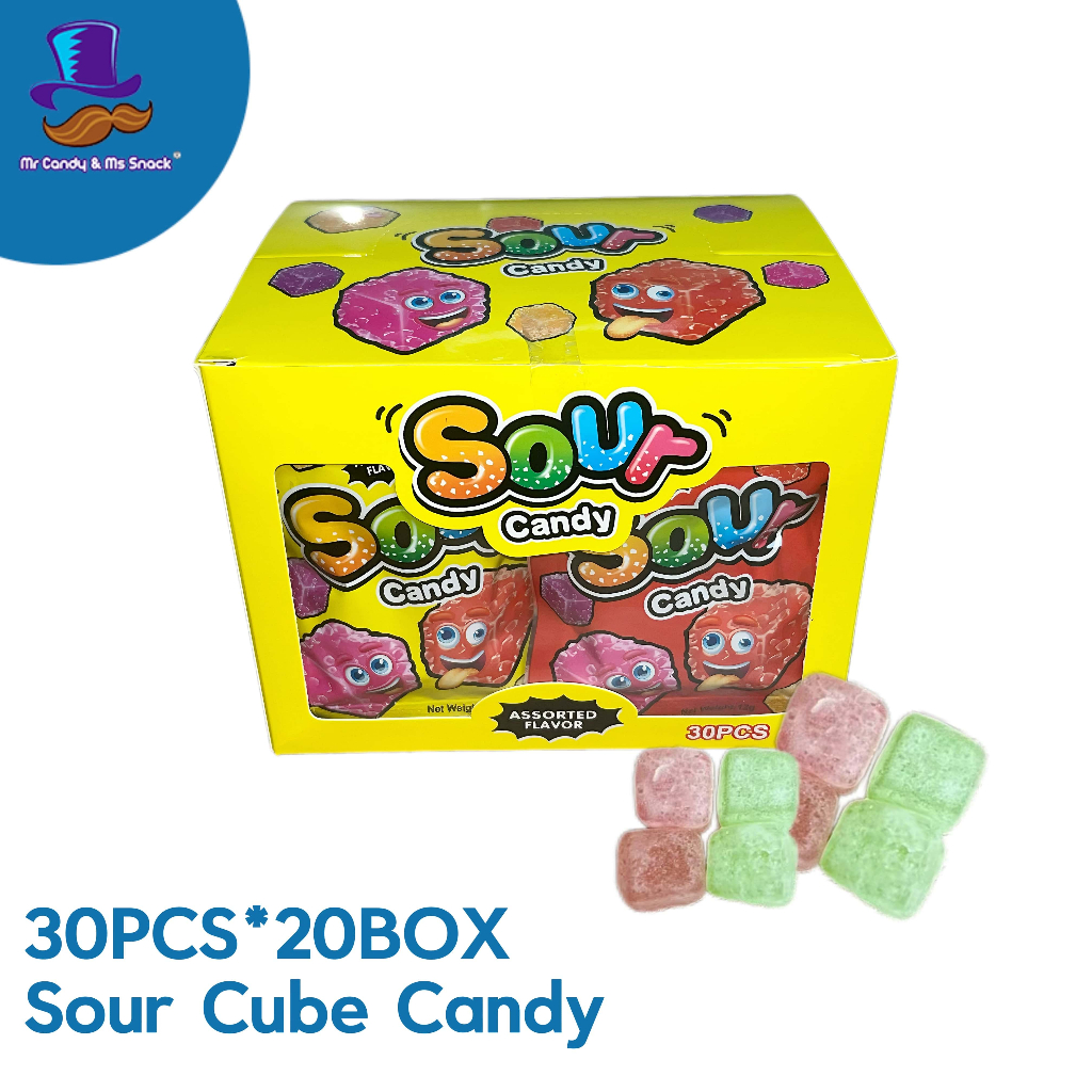 30Pcs Sour Cunbe Candy/Square sugar / Super sugar / Sugar cube | Shopee ...