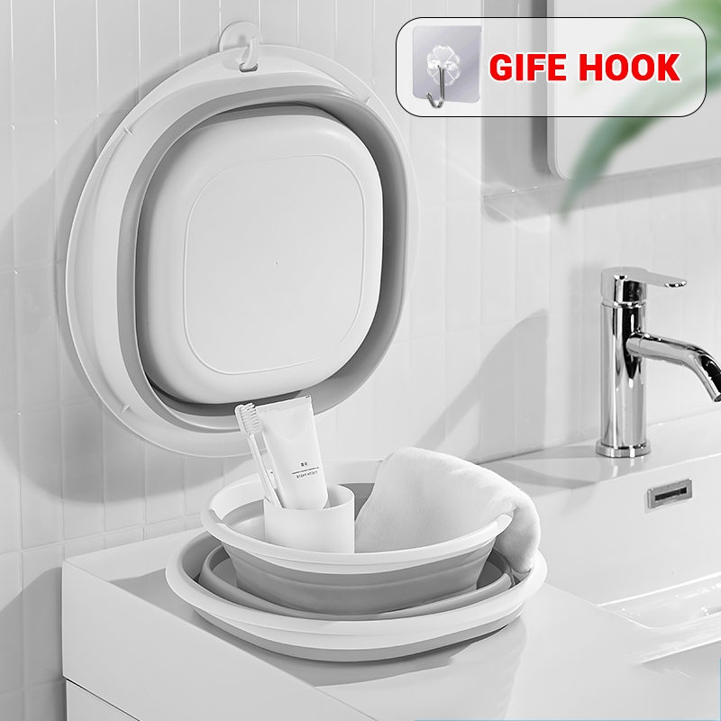 Foldable Basin Silicone Collapsible Basin Portable Wash Basin Laundry ...
