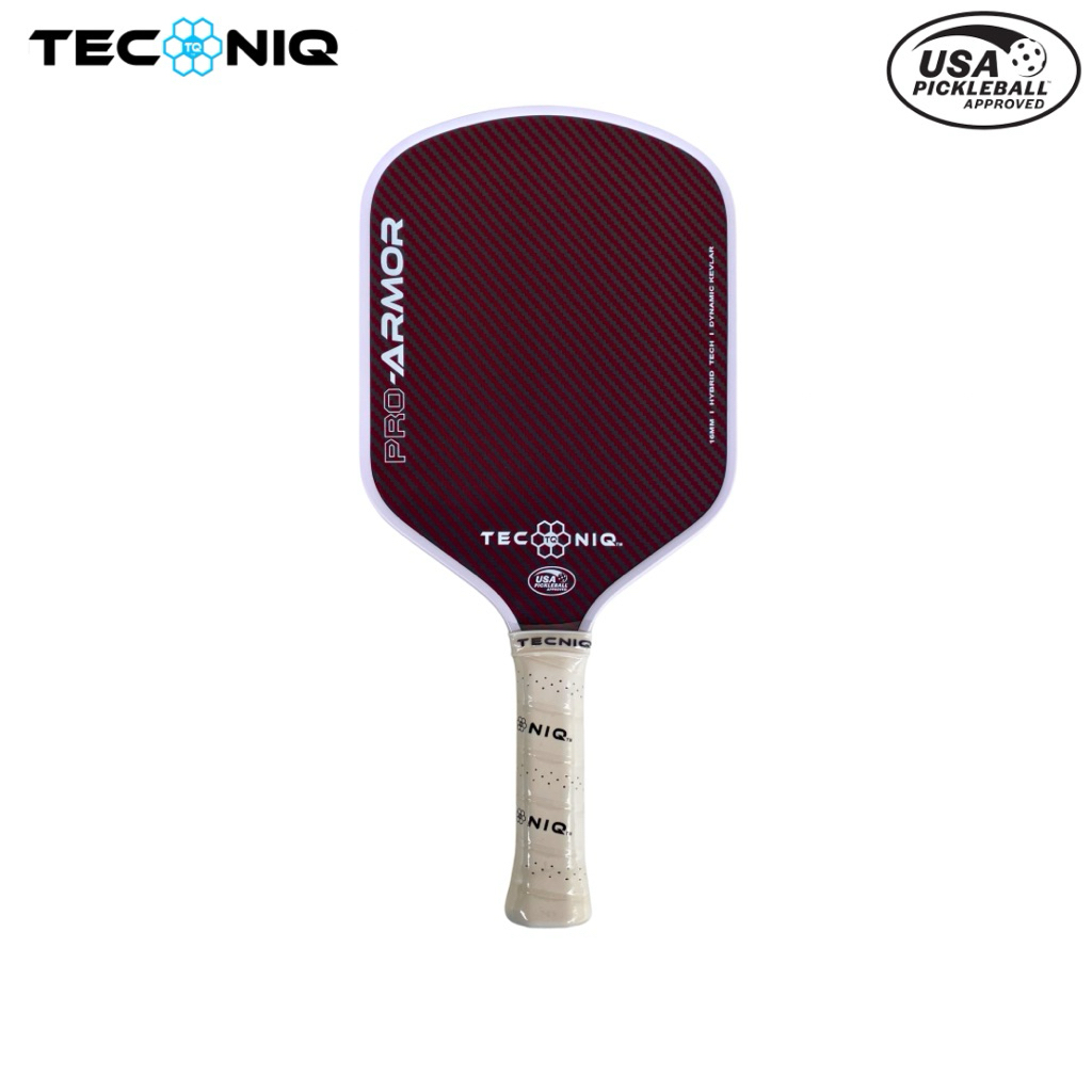 TECNIQ PRO-ARMOR KEVLAR 16mm Pickleball Paddle Hybrid Kevlar Fiber plus ...