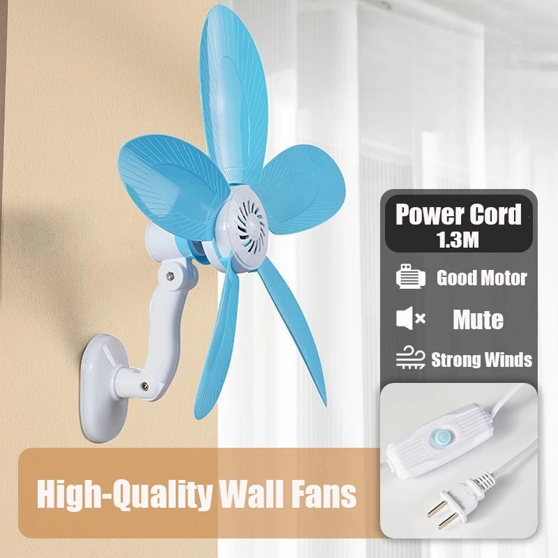 5 Blades Clip Fan Portable Clip ELectric Fan Soft Blades Wall Fans ...