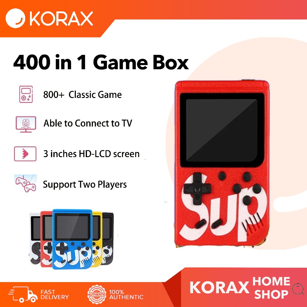 KORAX Game Box Retro Mini Gameboy Handheld SUP Game play on TV 400 ...