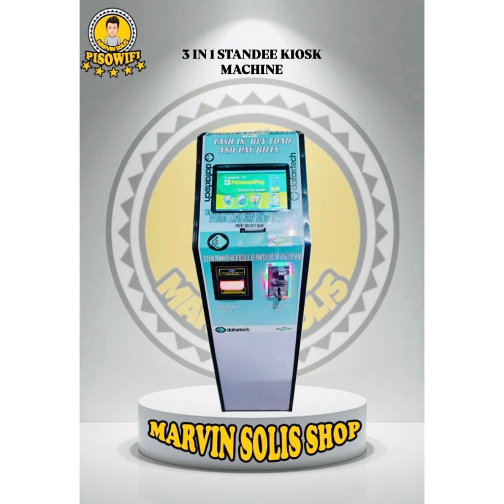 3 IN 1 STANDEE DAFOXTECH KIOSK MACHINE V2 GCASH/MAYA/BILLS PAYMENTS ...