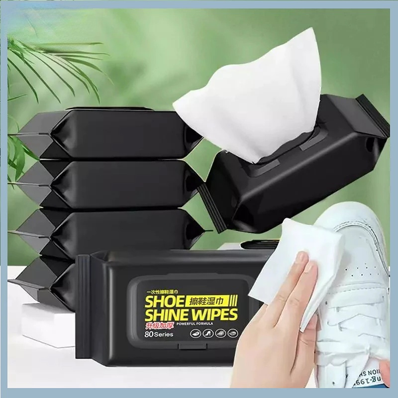 Shoe Cleaning Wipes Portable Quick Scrubbing Paper Towels For White ...