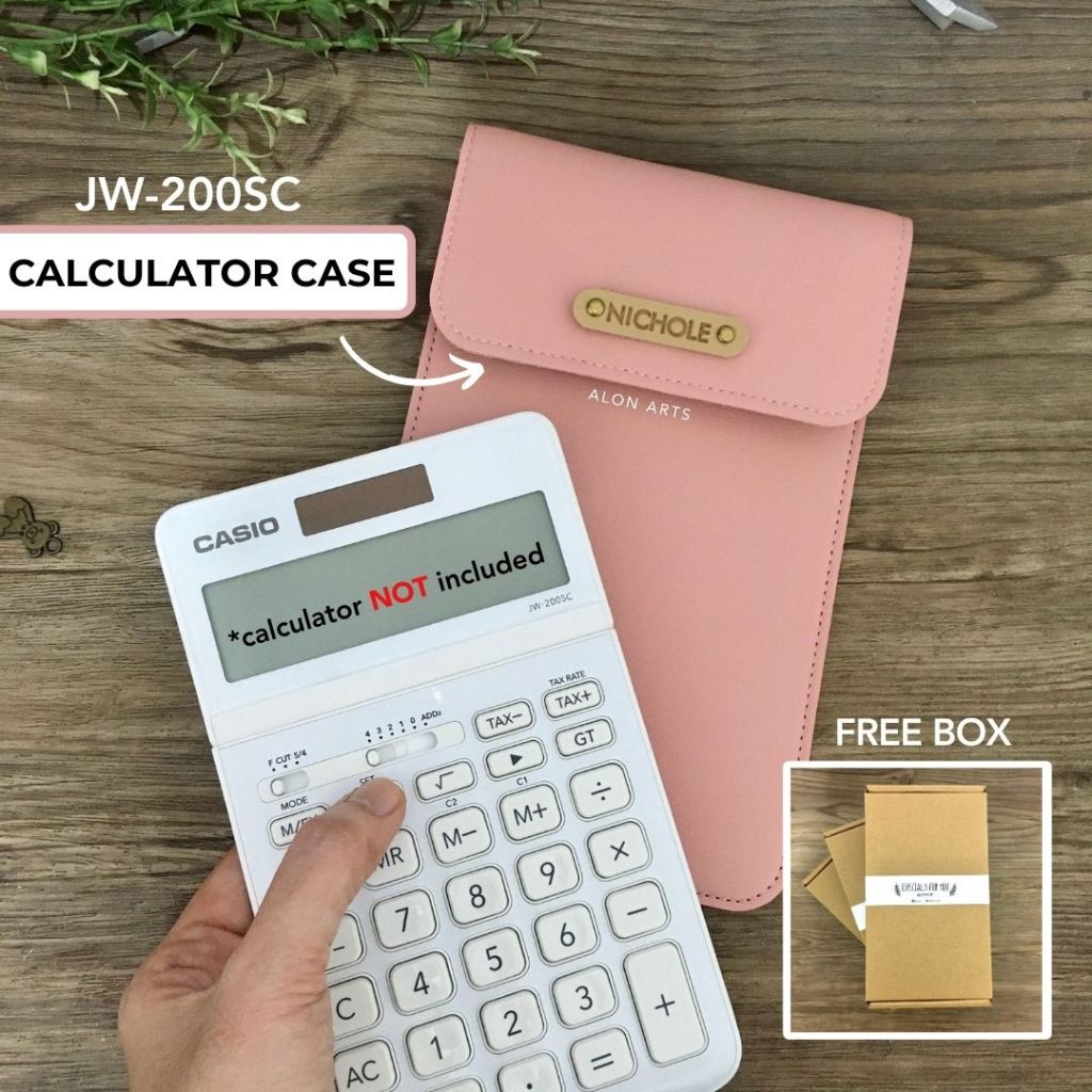 Calculator Case for JW 200SC [Personalized] Leather Case | Shopee ...