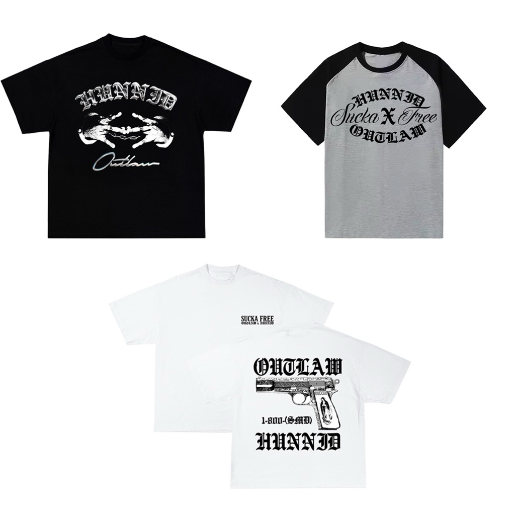 HUNNID X OUTLAW SUCKA FREE COLLECTION | Shopee Philippines