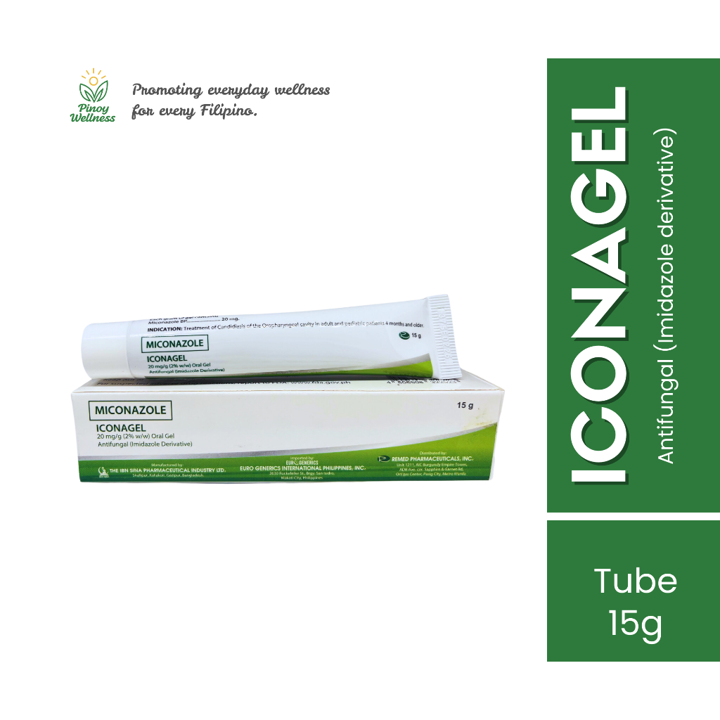 ICONAGEL | MICONAZOLE ANTIFUNGAL Oral gel 20mg | Shopee Philippines