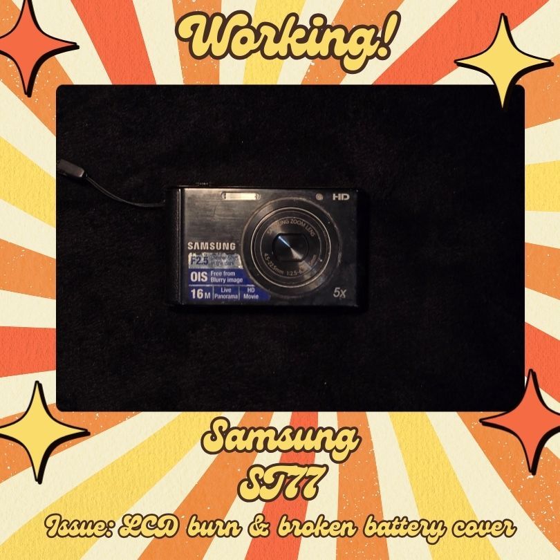 Digicam Black Samsung ST77 | Shopee Philippines