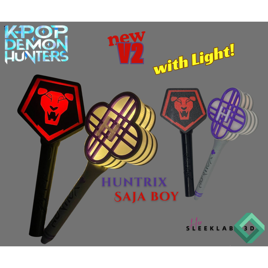 HERSLEEKLAB 3D PRINTED INSPIRED HUNTRIX LIGHTSTICK WITH LIGHT I FROM ...