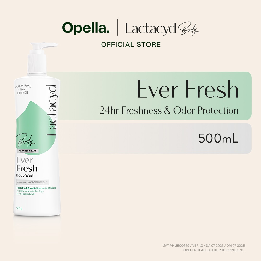 Lactacyd Ever Fresh Body Wash Freshness & Odor Protection 24 Hours ...