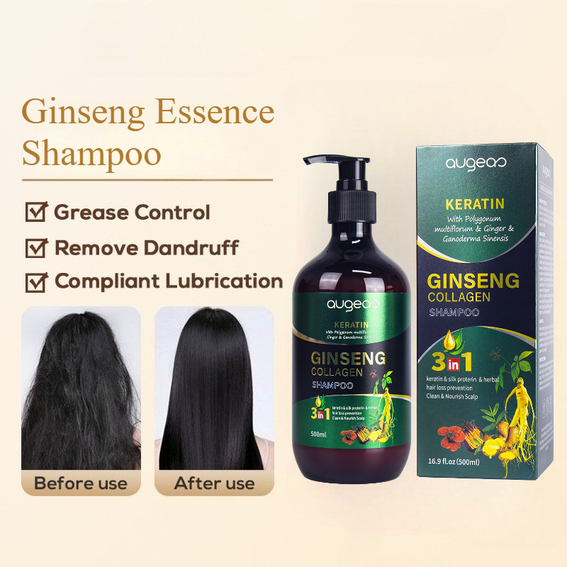 Augeas Ginseng Shampoo 500ml Deep Cleaning Anti-Dandruff Repair Damage Hair Dry Hair Care ...