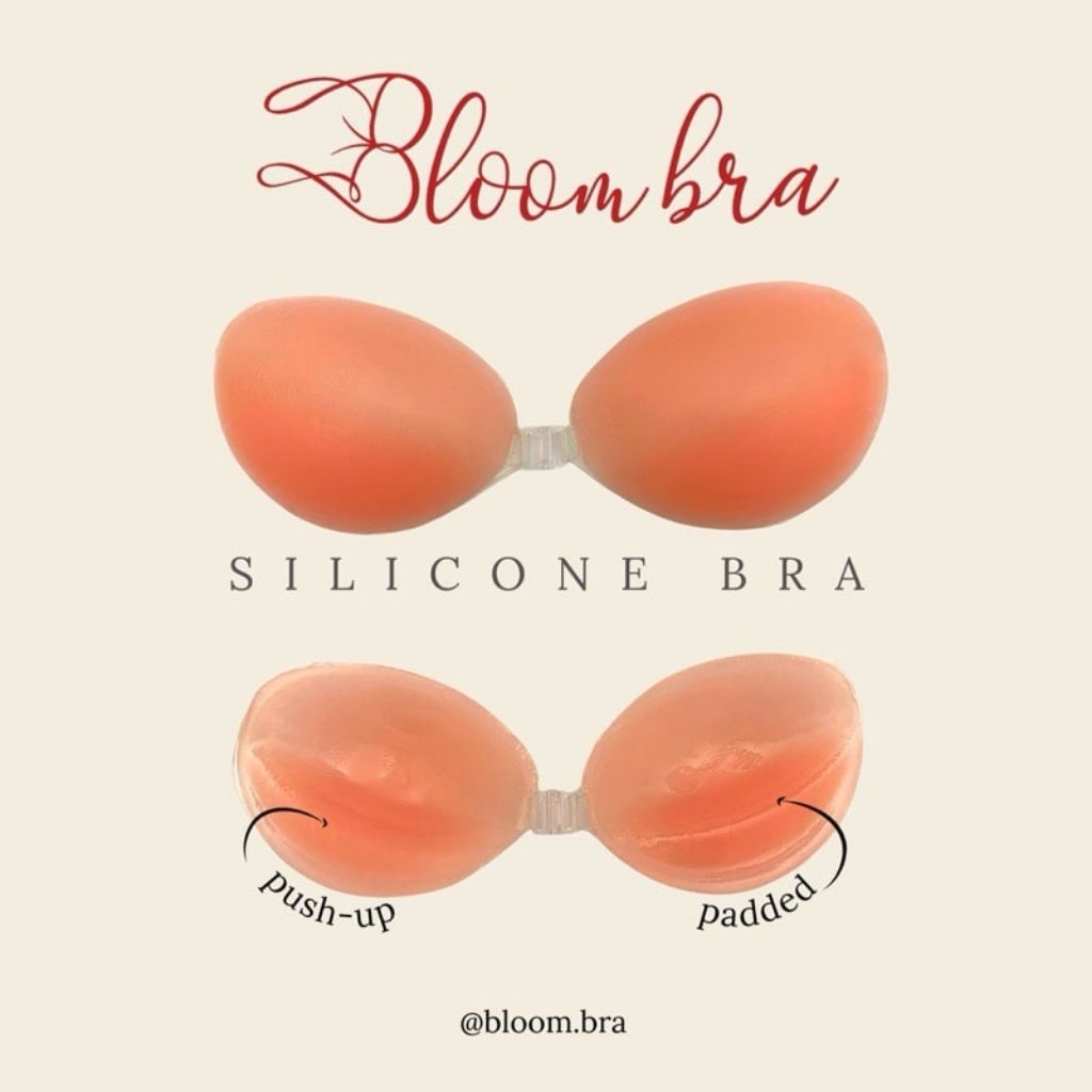 BLOOM BRA EXTRA PUSH SILICONE BRA | Shopee Philippines