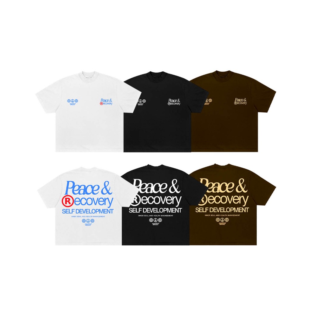 Something Different | Peace & Recovery | Oversized Boxy Tee | Shopee ...