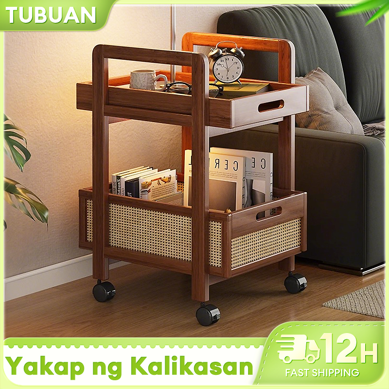 【COD】Trolley Cart Organizer Moving Rack Snack Trolleys Organizer Cart ...