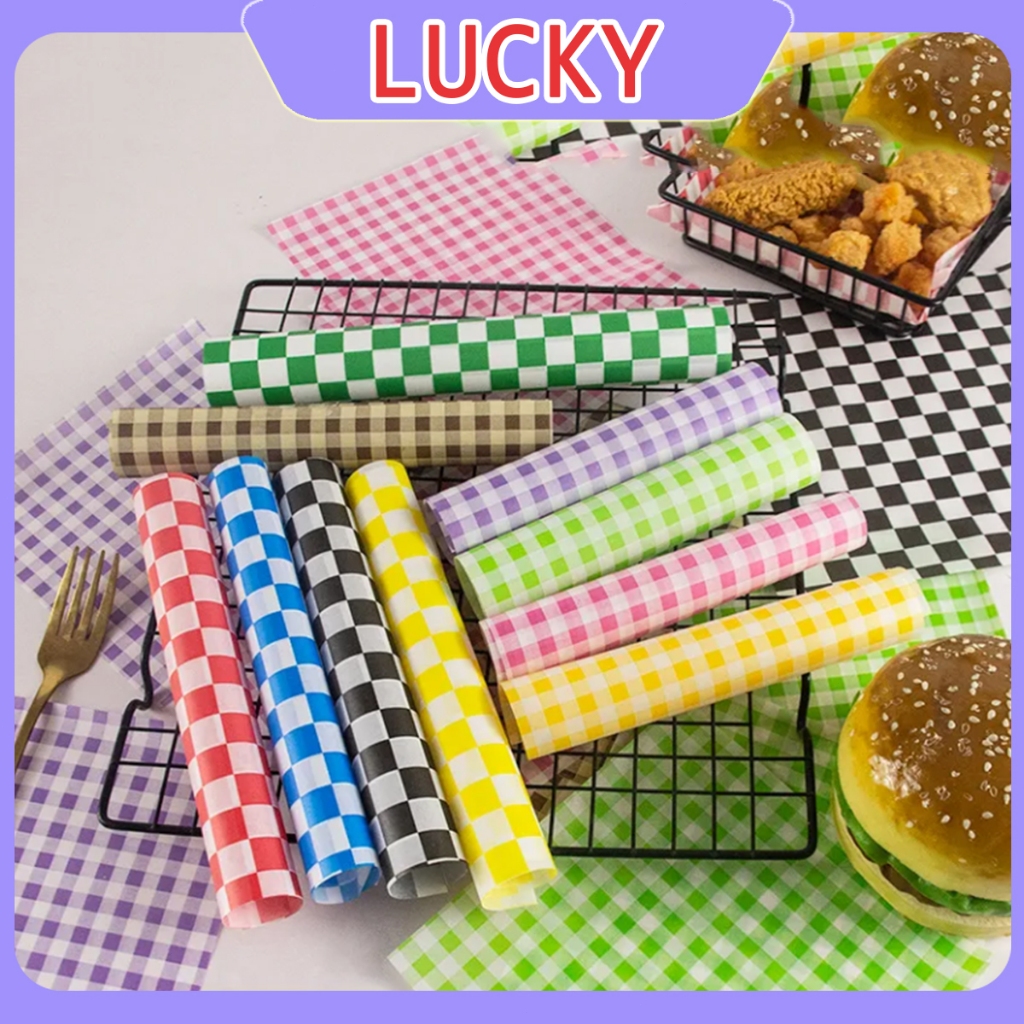 Disposable Kitchen Wax Paper Alternative - 400 Sheets Checkerboard ...