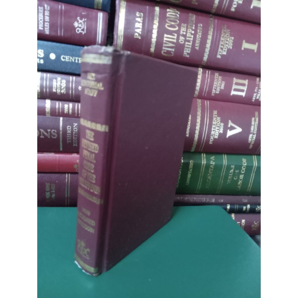 THE REVICED FINAL CODE OF THE PHILIPPINES 1999 EDITION CODAL BOOK (USED) | Shopee Philippines