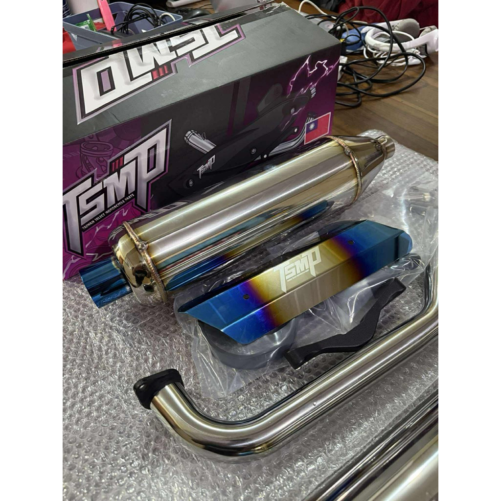 TSMP PIPE Calmp type titanium Nmax Aerox v2/v3 | Shopee Philippines