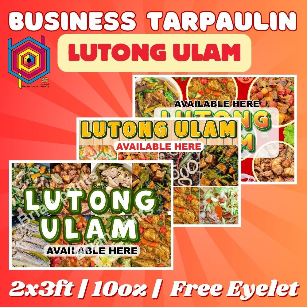 LUTONG ULAM BUSINESS TARPAULIN 10 OZ | Shopee Philippines