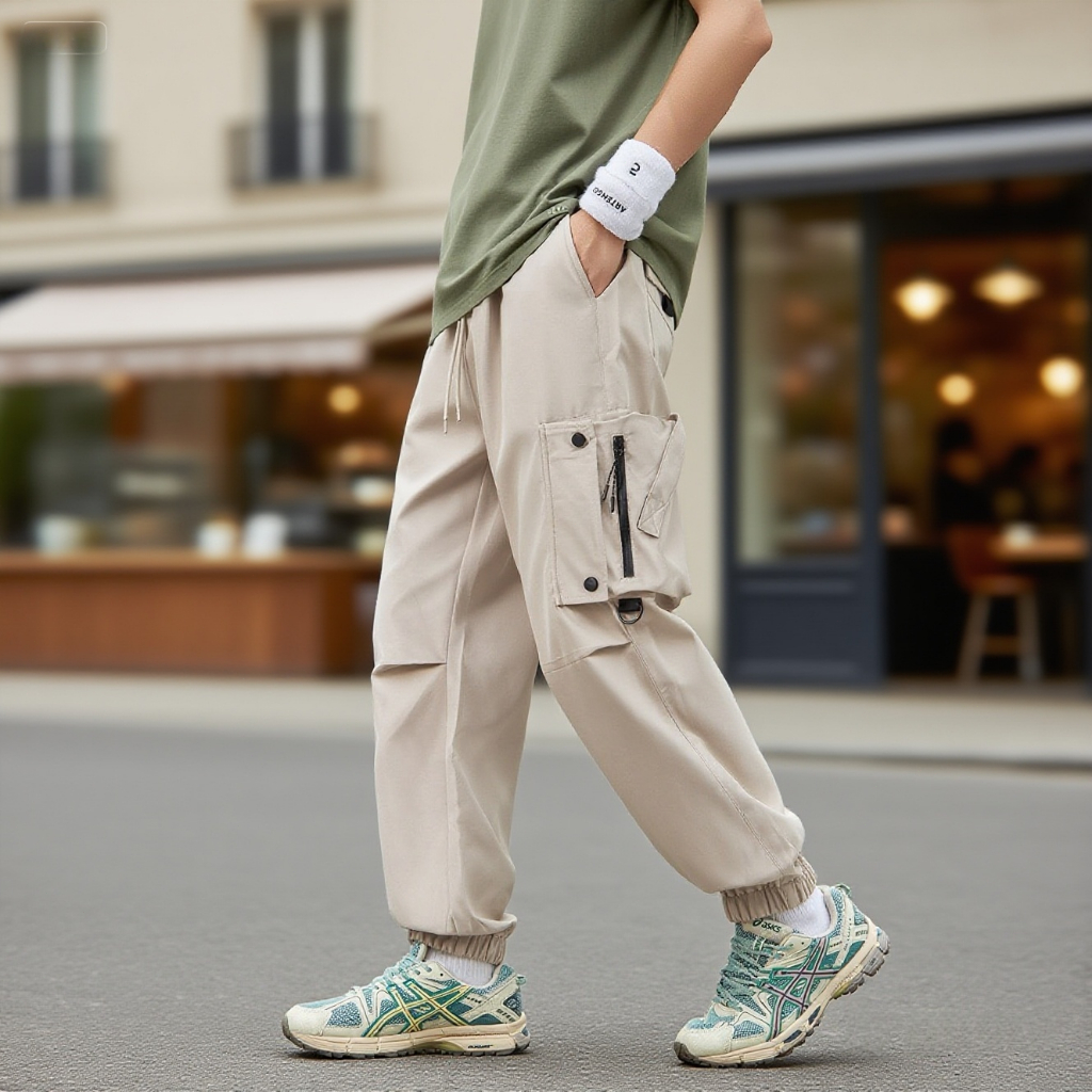 4 Pocket Cargo Pants For Men ket Loosse Casual Fashion Korean Baggy ...