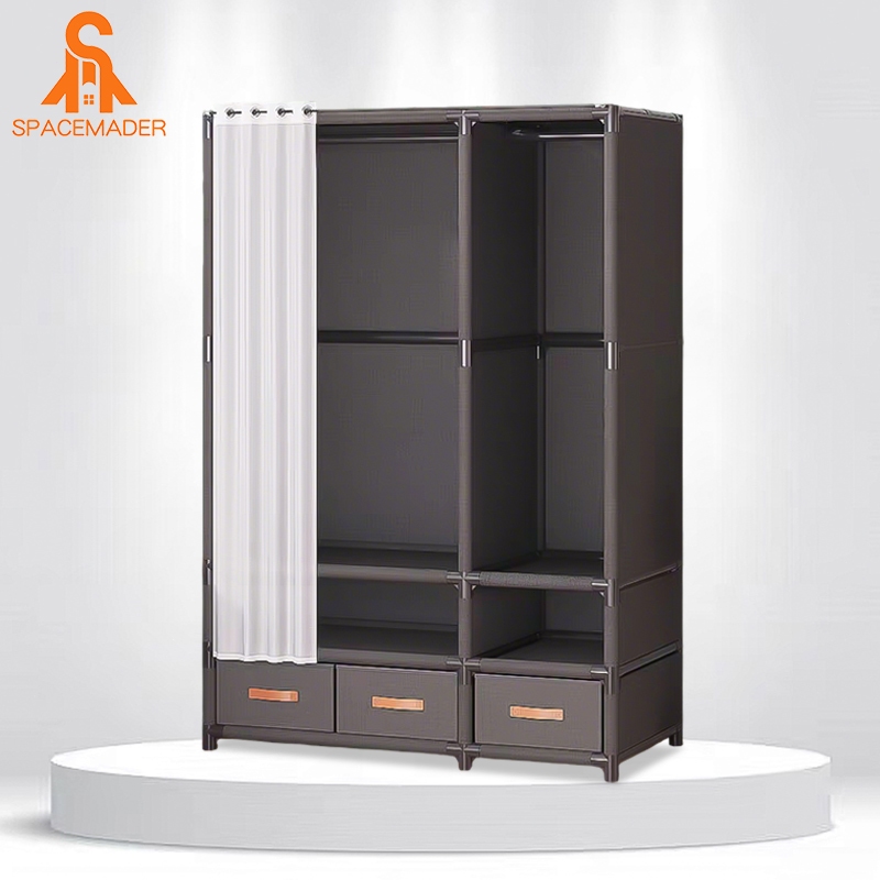 SPACEMADER Wardrobe Clothes Storage Fashion Organizer Closet Cabinet ...