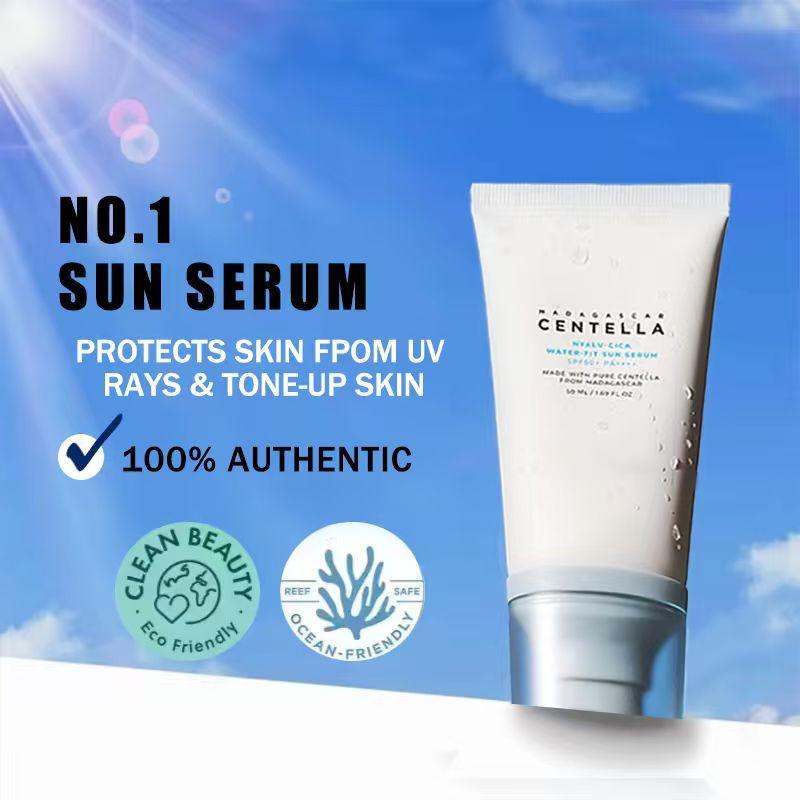 Madagascar Centella Sun Serum Hydrating Sunscreen Non-Comedogenic ...