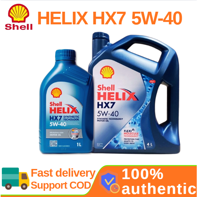 Shell Helix HX7 5w-40 Fully synthetic gasoline engine oil 4L Fast ...
