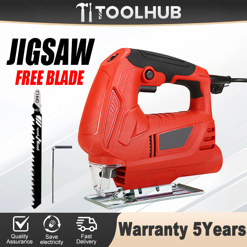 ToolHub Electric Jigsaw with Blade Woodworking Saw Household Power ...